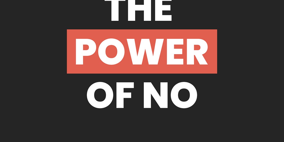 The Power Of NO - by Antonio Di Virgilio