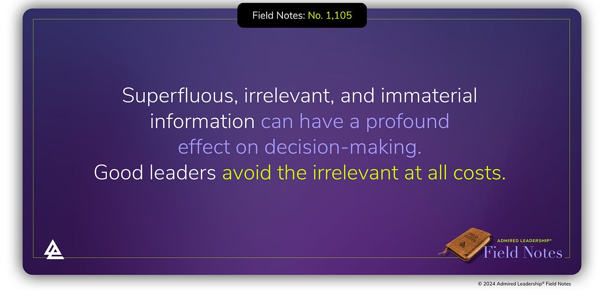 How to Avoid Focusing on Irrelevant Information When Making a Decision