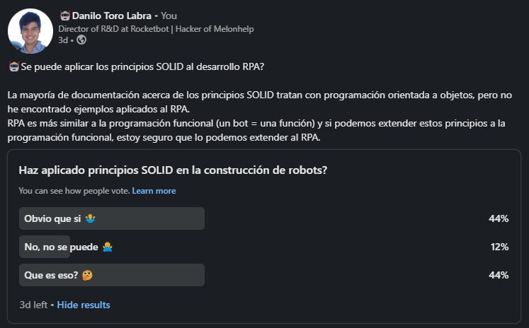 Principios SOLID aplicados a la construcción de robots 🤖