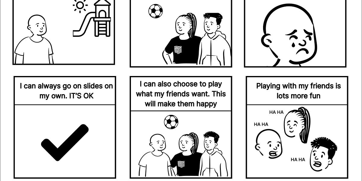 When my friends want to play something else | Social Story Templates