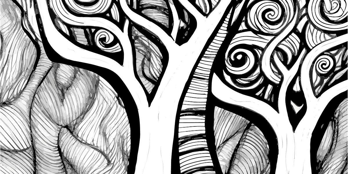 Artistic Abstractions Embrace The Whimsical Woodland Wonders Coloring Delight