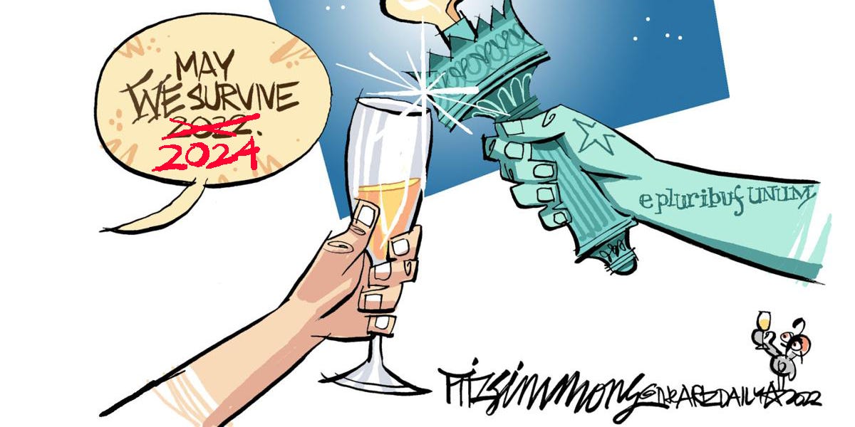Happy New Year - by David W Fitzsimmons