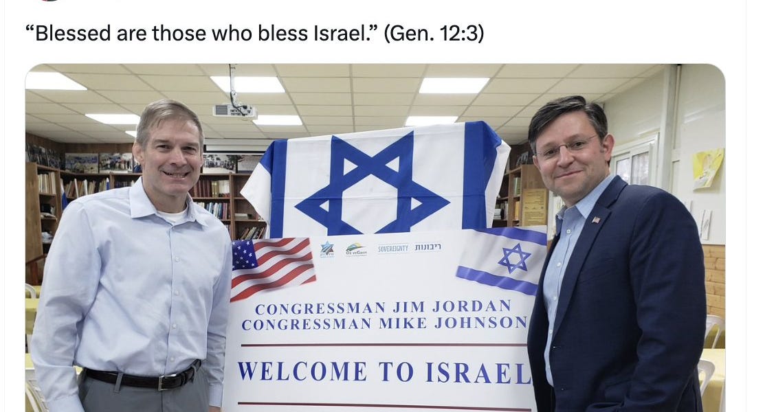 House Speaker Mike Johnson is a Neoconservative Warmonger