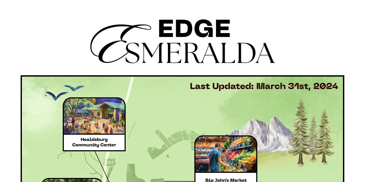 Map & pictures of Edge Esmeralda 2024 - by Timour Kosters