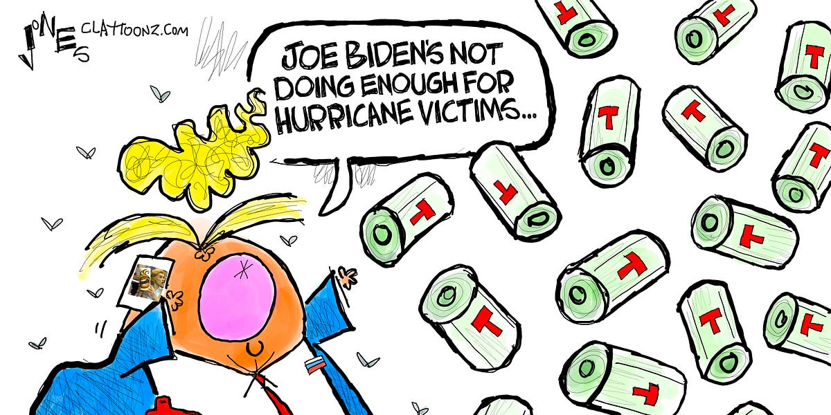 President Quicker Picker Upper - by Clay Jones - Claytoonz