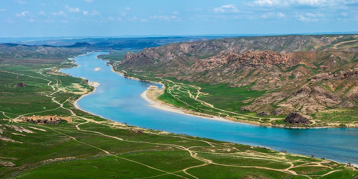 The River Ili - Nikolai Abramov, 1860