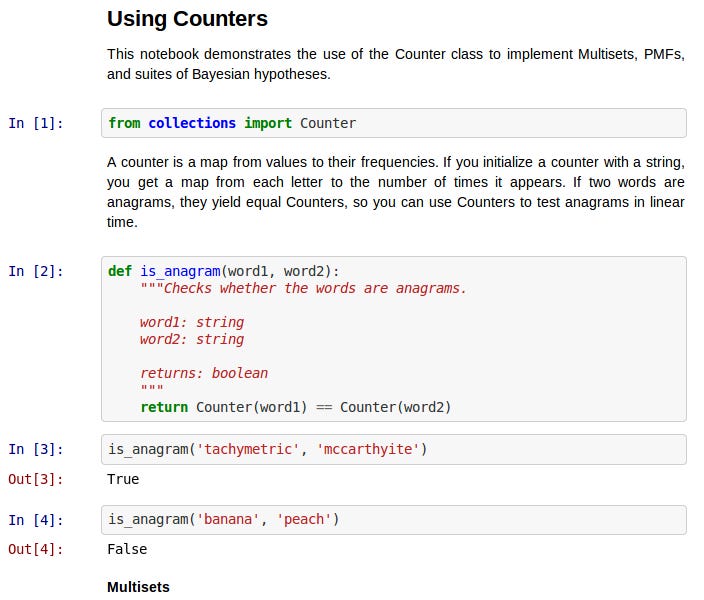 Implementing PMFs in Python - by Allen Downey