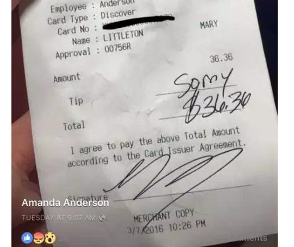 Tennessee State Reps Will Stiff You On Tips And Be Asshats About It