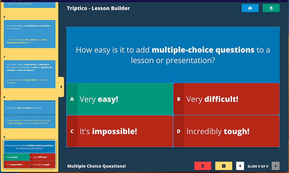 Lesson Builder and Player - Update Two!