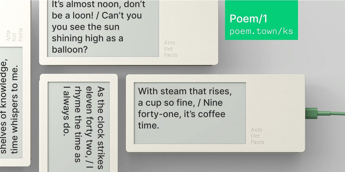 Update #7: Poem/1 is now live on Kickstarter 💥 - by Matt
