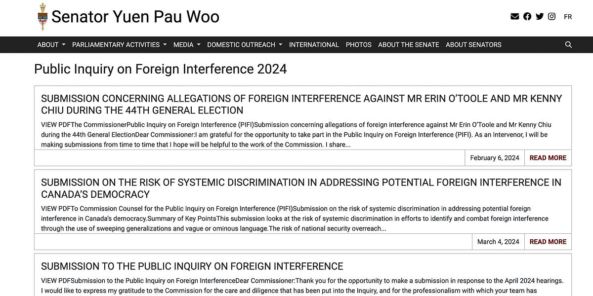 Chinese Canadian group links two Senators to actions against Canada's ...