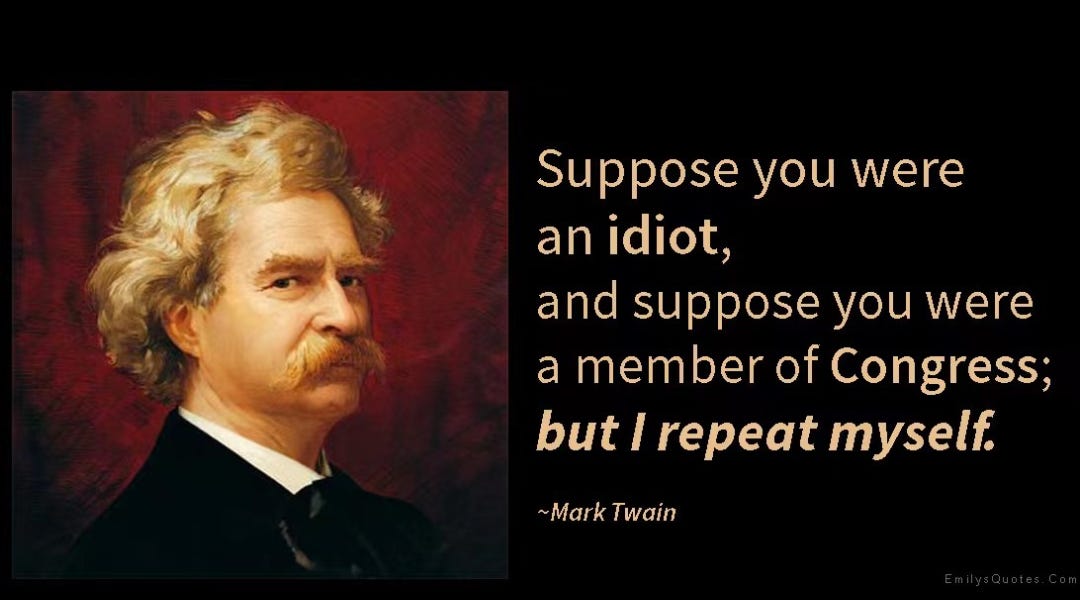 Famous Mark Twain Quote - by Mark K Lewis - Mark It Down!