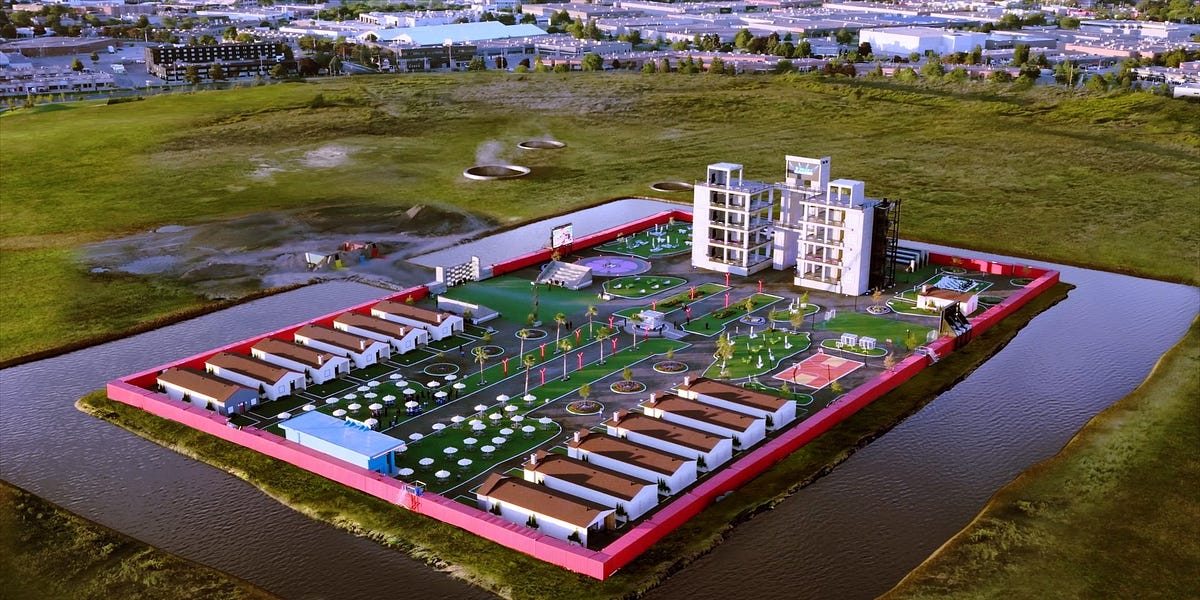 My experience living in Mr. Beast's makeshift city