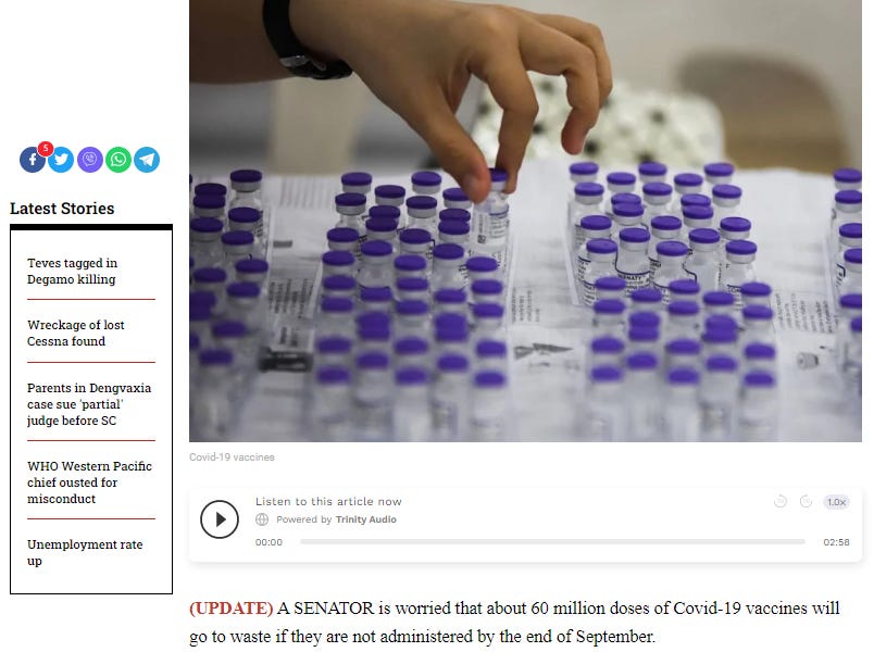 More than 50-million and Increasing Doses of Covid-19 Vaccines Wasted ...