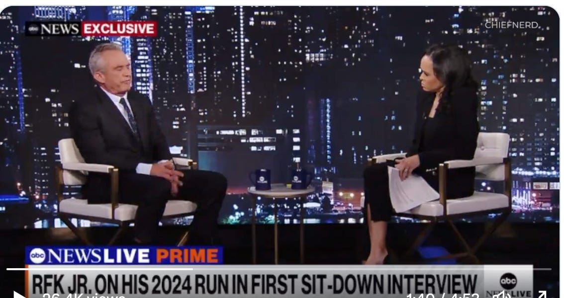 ABC Censors & Misrepresents RFK Jr. ABC Censors & Misrepresents RFK Jr.