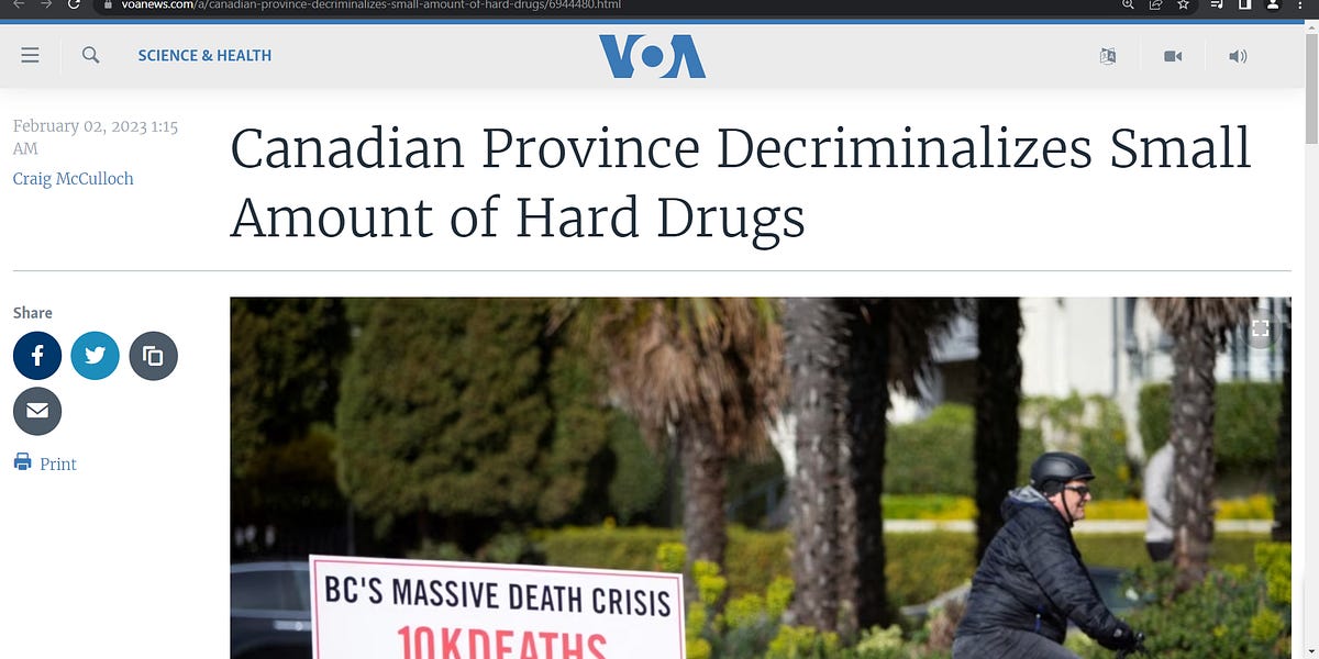 Vancouver beats you on INSANITY! 'The personal possession of 2.5 grams ...