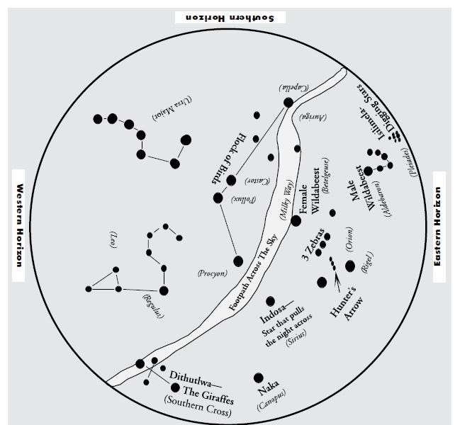 Southern Cross Constellation Map