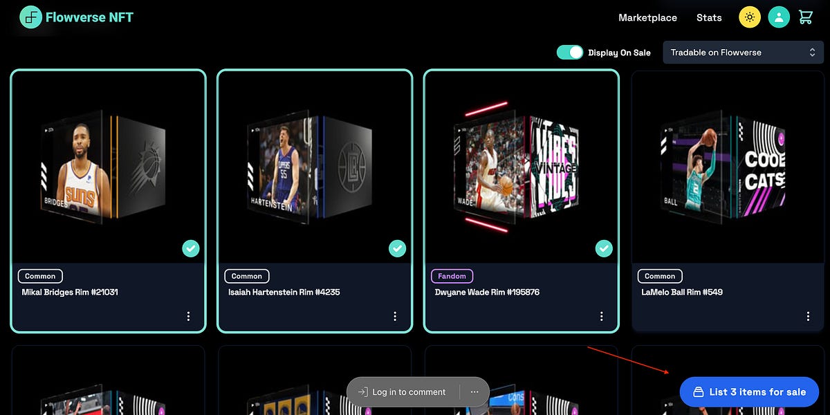 ⚡ Flowverse #85: Bulk list your Flow NFTs - by Flowverse 🌊