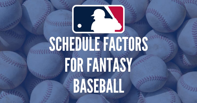 MLB Week 6 Schedule Factors - by Crosby Spencer