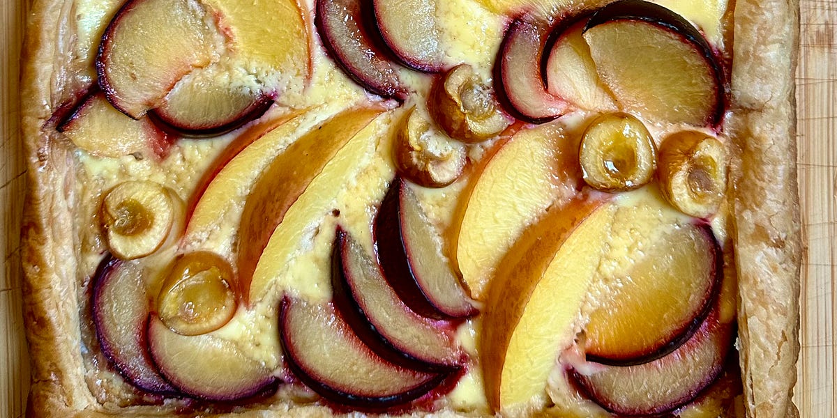 Giant Fruit & Custard Danish - by Sohla El-Waylly