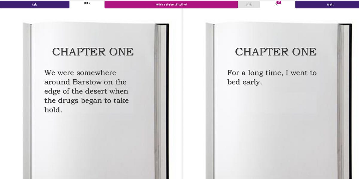 What are the best first lines in fiction?