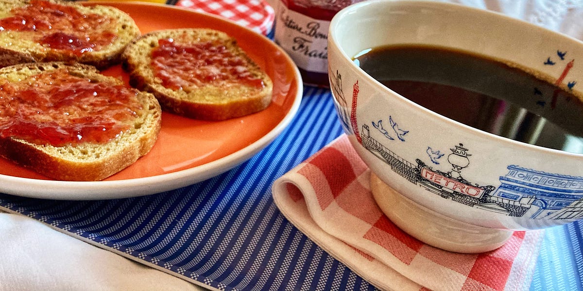 "Le Petit Déjeuner," the French breakfast
