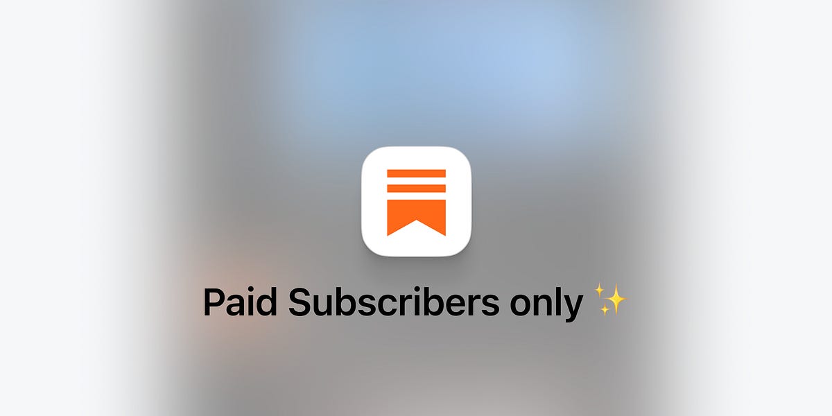 Paid Subscribers Only 👀 - Soren’s Substack
