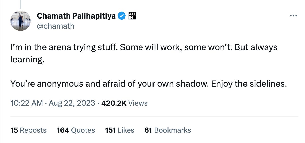 The Scam in the Arena - by Eric Newcomer - Newcomer