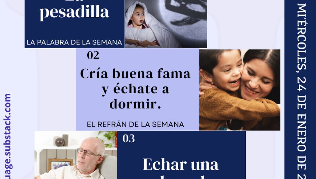 📖Wednesday’s Spanish Language Newsletter! (143)