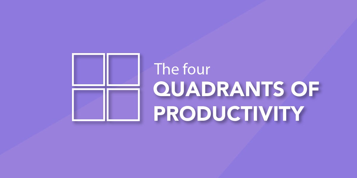 The 4 quadrants of productivity - by Chunky 🏹