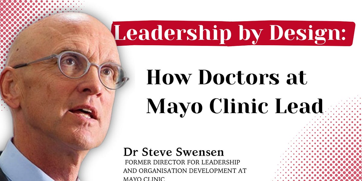 Ep3: Leadership by Design at the Mayo Clinic | Dr. Stephen Swensen