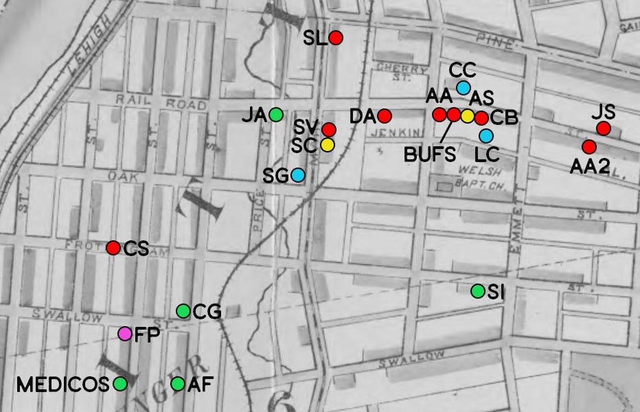 Pittston 1920 LCN Map - by Ben Sangster