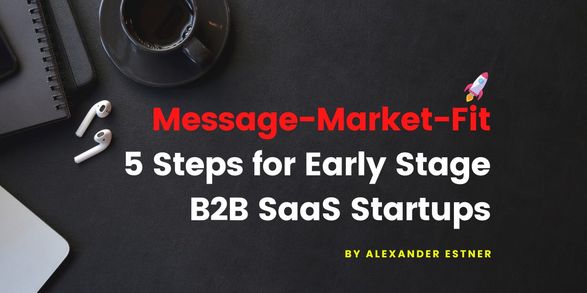 Hit Message Market Fit: 5 Steps for Early Stage B2B SaaS Startups