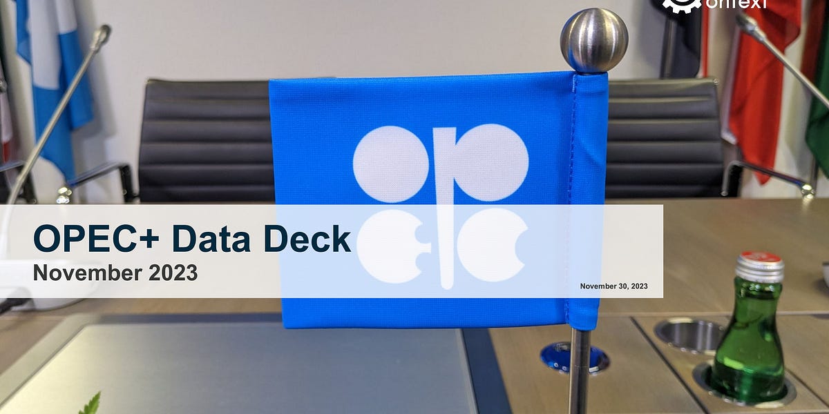 OPEC+ Data Deck (November '23) - by Rory Johnston