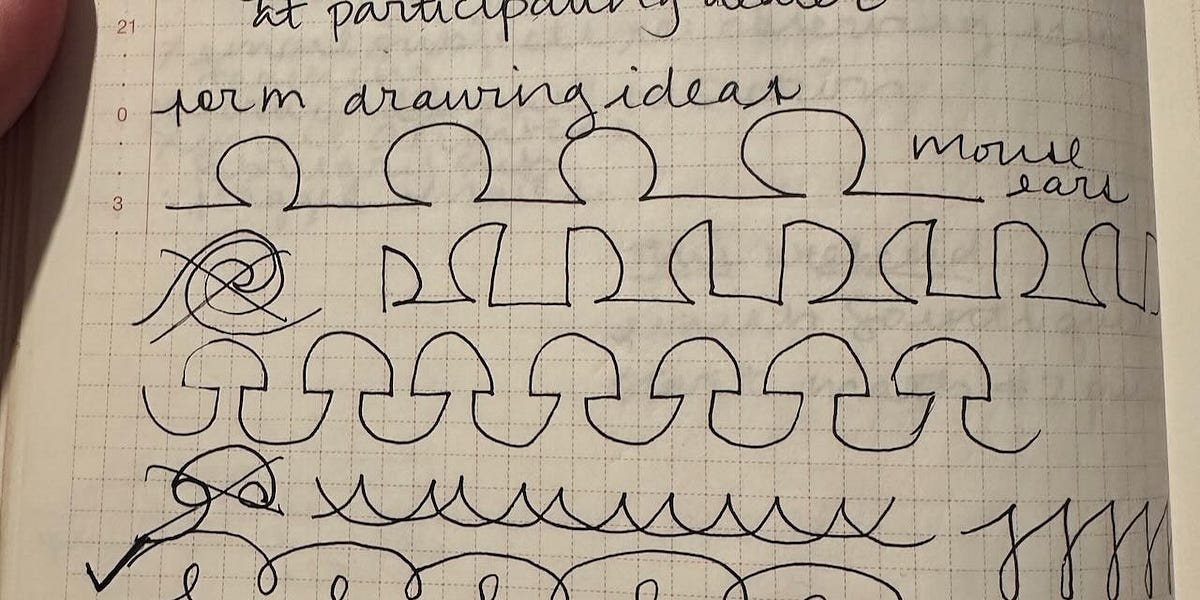 📽️ Form Drawing: Running forms - by Meredith