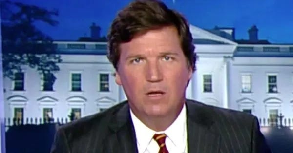Navalny Interrupts Putin PR Agent Tucker Carlson's Work By Dropping Dead