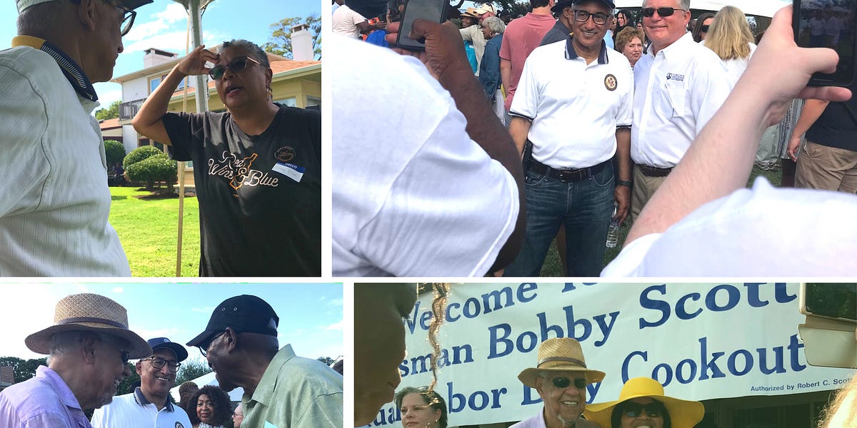 Bobby Scott Cookout Kicks Off Campaign Season in #Virginia, Youngkin ...