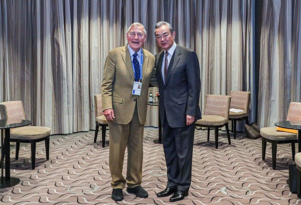 Wang Yi meets Allison, Merz, Kallas, Baerbock, Werthein, Rutte, Scholz ...