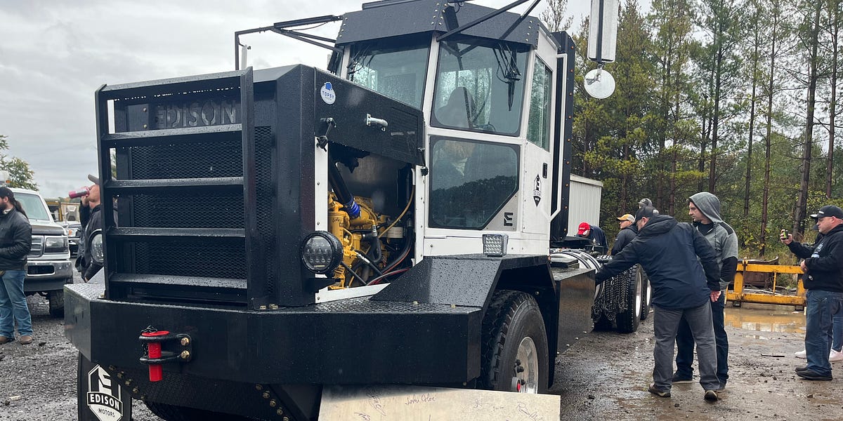 Up Close with Edison Motors prototype Diesel Electric Hybrid Truck