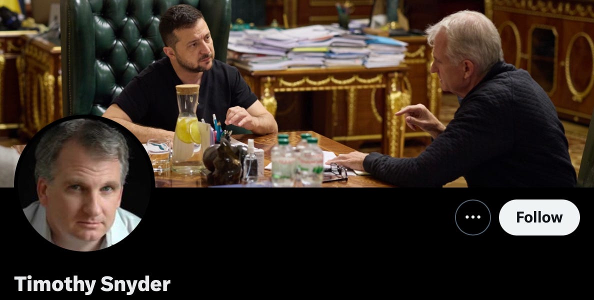 Timothy Snyder’s pernicious influence - by Robert Wright