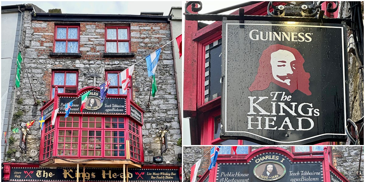 Letter from the King's Head Pub in Galway - by Adrian Brune