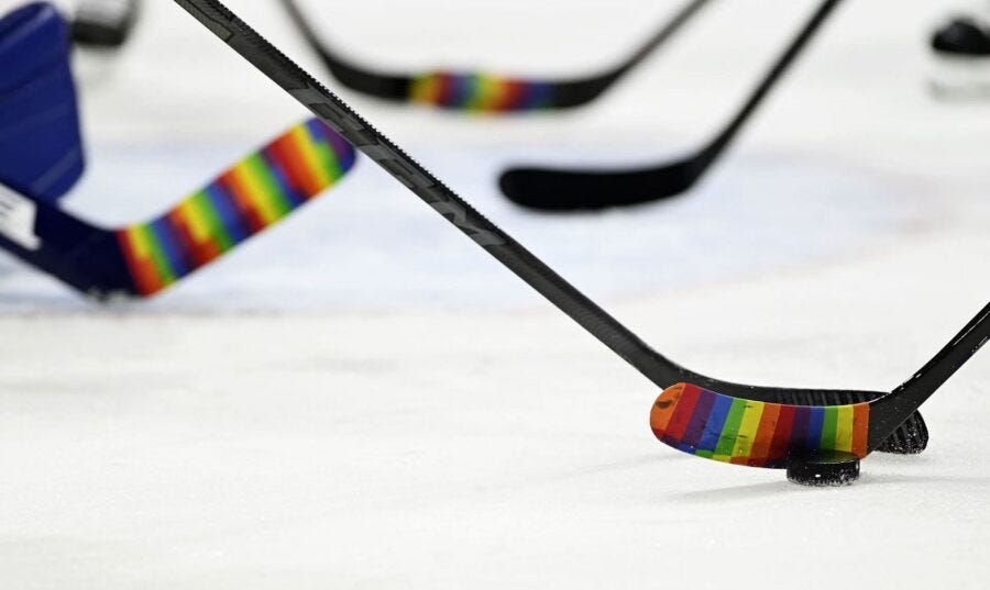 NHL Bans Rainbow ‘Pride Tape’ on Hockey Sticks, LGBTQ Jerseys