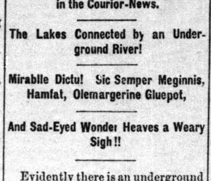 The Kampeska Monster Seen In Waubay Lake - by Odd Old News