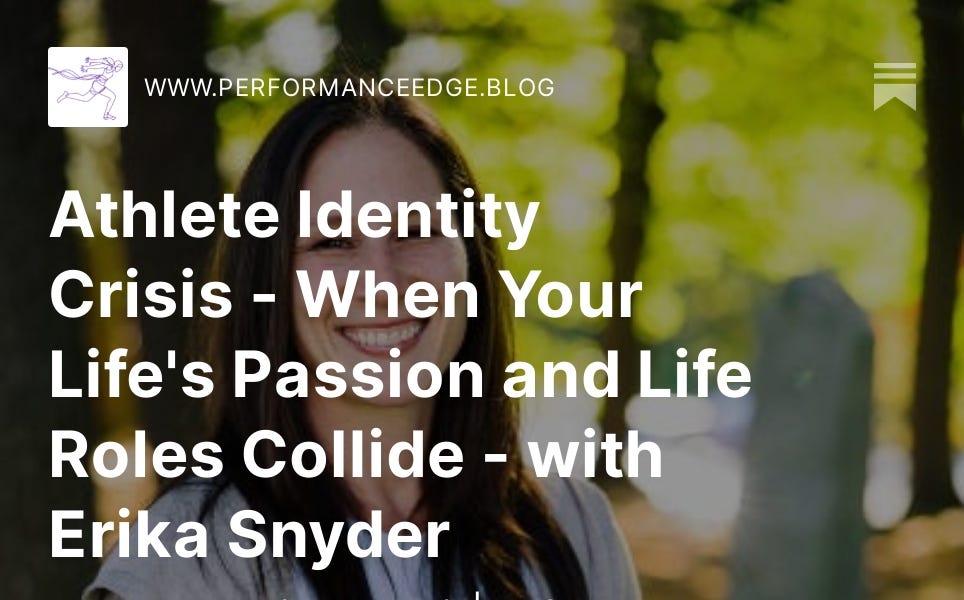 Athlete Identity Crisis - When Your Life's Passion and Life Roles ...