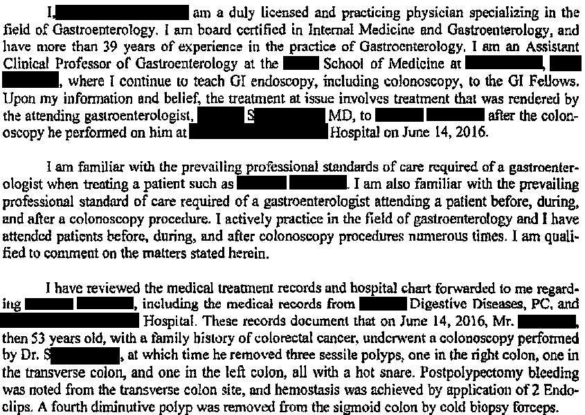 Colonoscopy Perforation [Handwritten Patient Notes]
