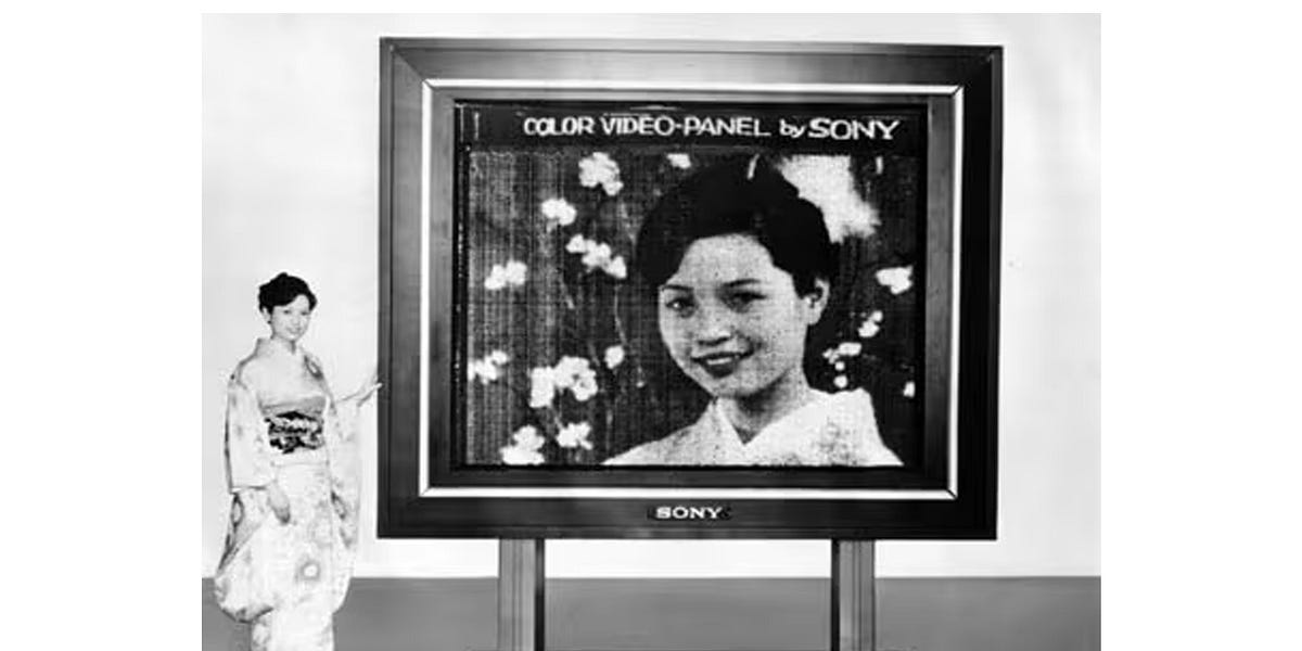 Sony’s Forgotten 100-Inch Flat TV From 1968