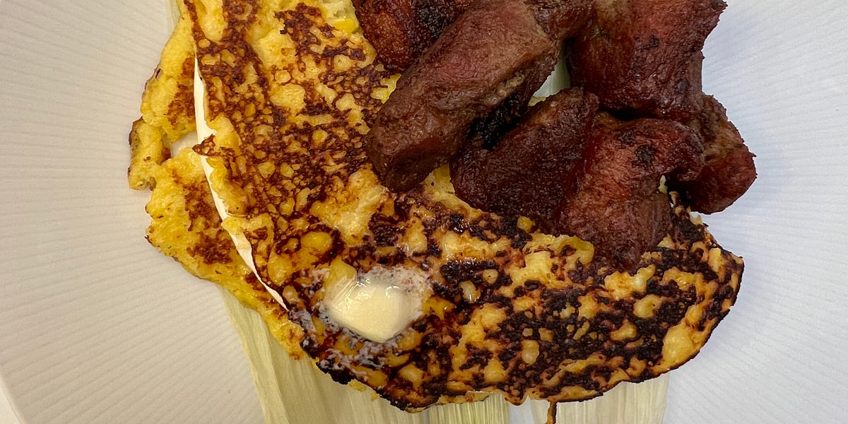 A traditional Venezuelan dish of corn, pork, and cheese