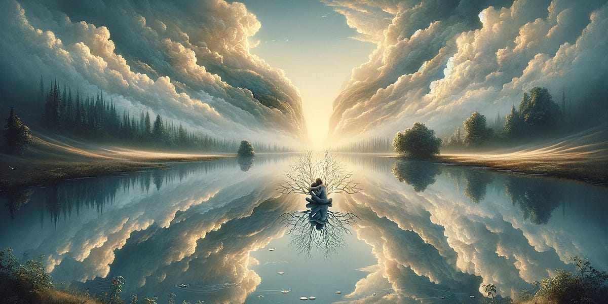 Reflecting Embrace - by Andrew | Dad Explains