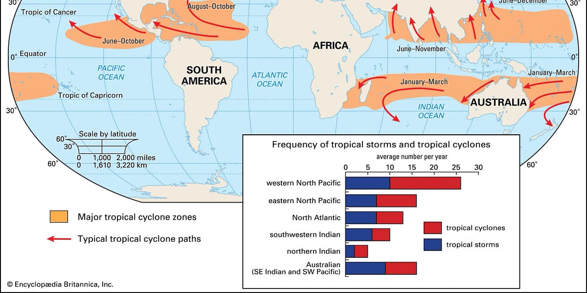 Global warming and tropical cyclones - by Richard McKenzie