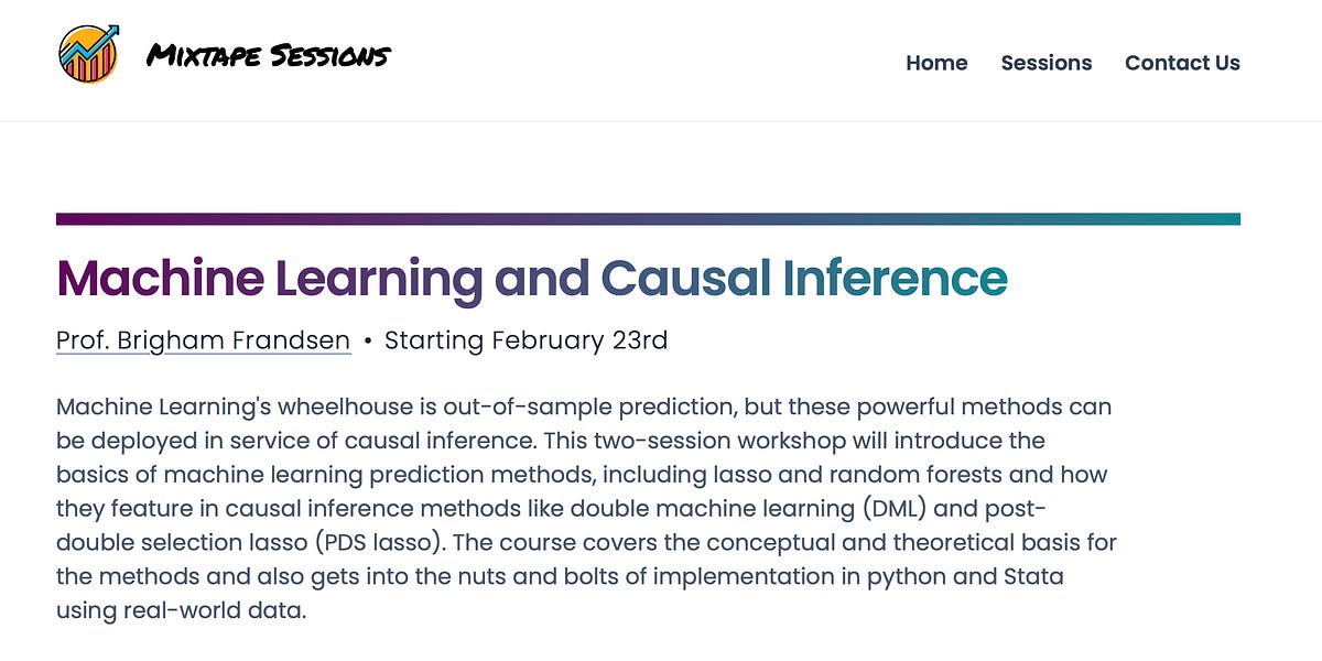 "Machine Learning and Causal Inference" by Brigham Frandsen (Feb 23-24 ...